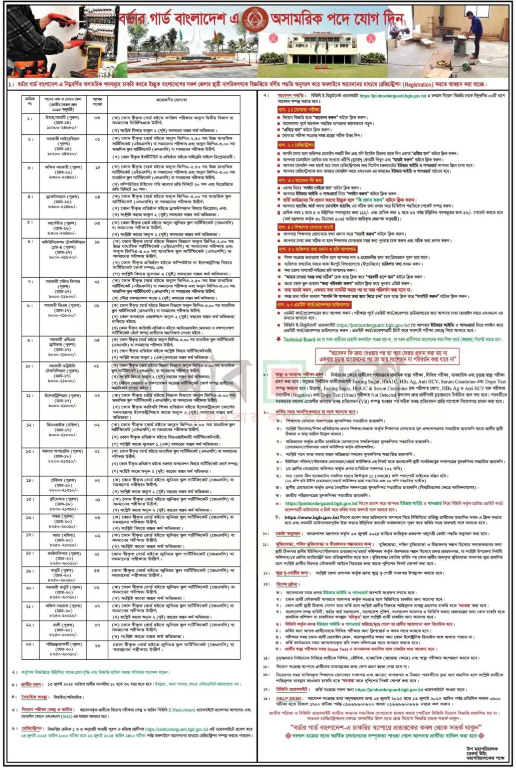 BGB Job Circular 2025 | Jobs Circulars BD